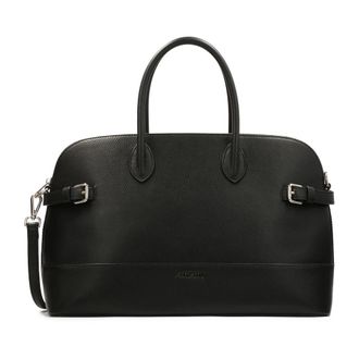 Kazar Schwarze Lederhandtasche mit Riemen an den Seiten - - Bags - Damen - Schwarzk - ONE SIZE