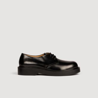 Sandro Derby-Schuhe aus glasiertem Leder