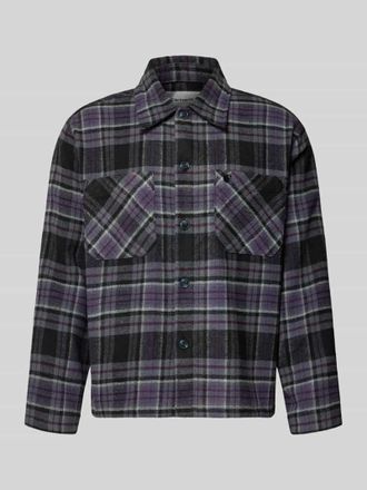 Carhartt Work in Progress Regular Fit Freizeithemd mit Woll-Anteil und Kentkragen