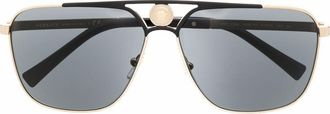 Versace Pilotenbrille mit Medusa - Schwarz