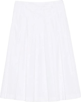 Vivetta Vivetta, Femme, Jupes, Blanc, Taille: 36 FR Jupe Midi Pliss&eacute;e