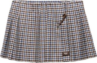 Prada Karierter Minirock - Braun