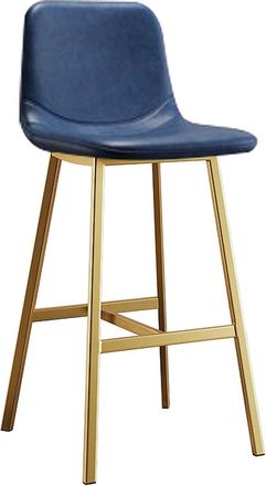 Generic Barhocker mit R&uuml;ckenlehne, 150 kg belastbar, aus PU-Leder, ideal f&uuml;r K&uuml;cheninseln; gepolsterte Barhocker mit Fu&szlig;st&uuml;tze; Esszimmerst&uuml;hle f&uuml;r die Bar