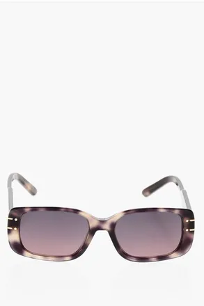 Dior Rectangular SIGNATURE Sunglasses with Tortoiseshell Frame size Unica