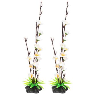 NUOBESTY 2 St&uuml;ck Sashimi Blumendekor aus Kunstblume Wiederverwendbare Sushi Platte Dekoration Sicheres und Langlebiges Tisch Ornament f&uuml;r Japanische Restaurant