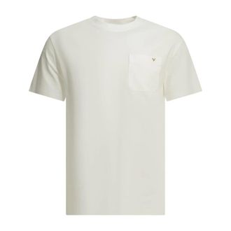 Valentino Logo Detail T-Shirt - - Tops - Herren - Wei&szlig; - XL