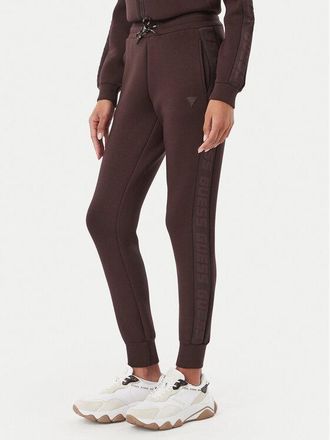 Guess Jogginghose V2YB18 K7UW2 Dunkelbraun Regular Fit