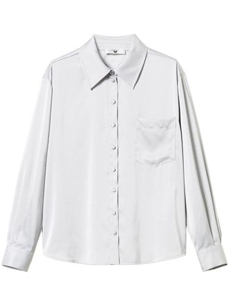 Twin-Set chemise en satin - Argent