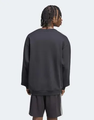 adidas adidas Performance - Essentials - Sweat en tissu &eacute;ponge &agrave; 3 bandes - Noir et blanc