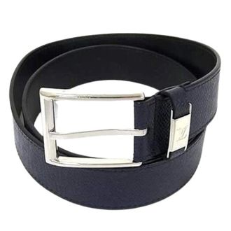Louis Vuitton Ceinture Pre-owned Taiga Standard - Homme - Pre-owned - Bleu - Taille: ONE Size