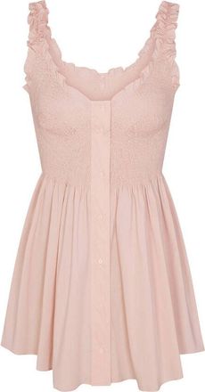 SKIMS Damen Minikleid POPLIN APPAREL SMOCKED MINI DRESS