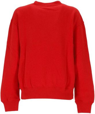 Ralph Lauren Embroidered Pony Fleece Sweatshirt - Red