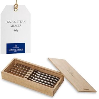 Villeroy & Boch Villeroy und Boch Oscar Pizza- und Steakmesser-Set, 6-teilig, Edelstahl