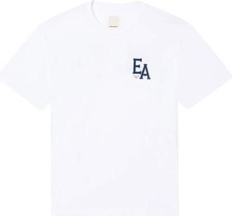 Emporio Armani Homme, Tops, Blanc, Taille: M Emblem T-Shirt