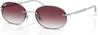 Ray-Ban Rb3767 Sonnenbrillen Silber Fassung Violett Glas 54-18