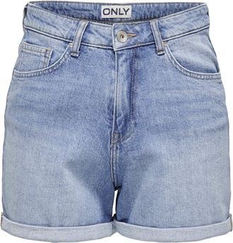Only Female Jeans-Shorts ONLJOSEPHINE Hohe Taille Normal geschnitten Jeans-Shorts