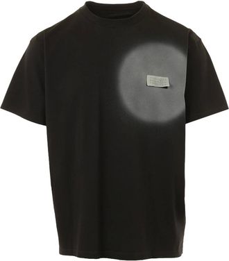 Maison Margiela Homme, Tops, Noir, Taille: S Spray Print T-shirt