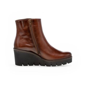 Gabor Elegante Leder-Stiefelette - - Shoes - Damen - Braun - 41 EU