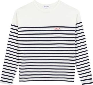 Maison Labiche Tee-shirt &agrave; rayures en coton