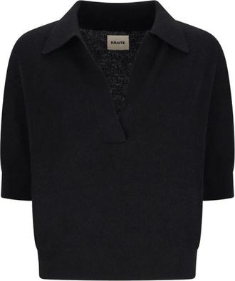 Khaite Femme, Tops, Noir, Taille: 36 FR Shrunken JO