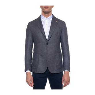E. Marinella Capri Deconstructed-unlined Blazer mit 2 Kn&ouml;pfen - - Suits - Herren - Grau - 2XL
