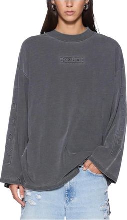 Ksubi Sott Altar Boyfriend LS Tee - Femme - Tops - Gris - Taille: 40/42 FR