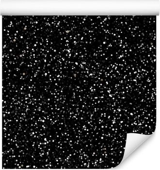 OEM Carta Da Parati Nera Glitterata, Nera E Grafite Per Soggiorno E Camera Da Letto, 50x1000 Cm