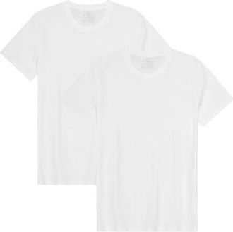 Danish Endurance T-Shirts pour Homme, T-Shirts en Coton Bio, Multipack, Col Rond, Lot de 1, 2 ou 4, Col Rond - Blanc Lot de 2, 2XL