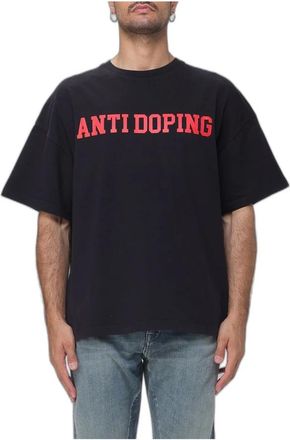 Msgm Msgm - T-shirt &agrave; manches courtes avec d&eacute;tail imprim&eacute; - Homme - Tops - Noir - Taille: XL