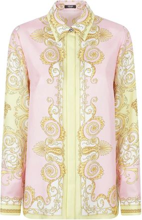 Versace Femme, Blouses et Chemises, Multicolore, Taille: 38 FR Spring Barocco Shirt