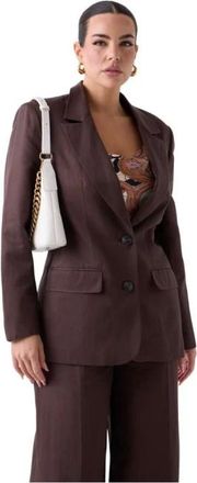 Guess Femme, Vestes, Brun, Taille: 34 FR Blazer Monopetto
