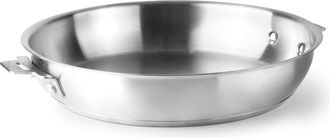 Lacor 56720 - Kombi-Bratpfannenkörper, Edelstahl 18/10, Innenausführung, Sandwich-Wärmeverteilerboden, 1 Liter, stapelbar, Induktionsfest, Backofenfest, spü