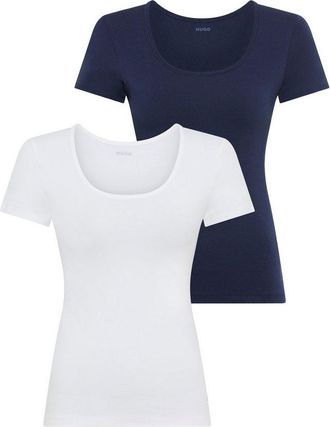 HUGO BOSS T-Shirt (2-tlg) regular fit, Rundhals