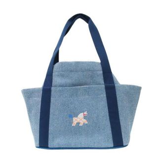 Herm&egrave;s Sac cabas vintage doccasion - Femme - Pre-owned - Bleu - Taille: ONE Size