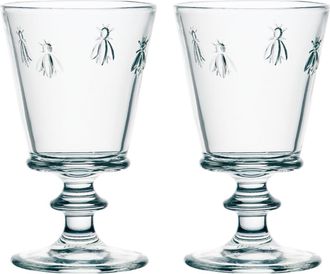 La Rochère La Rochere - Bicchiere da vino Con stelo a Forma di ape, confezione da 2, 350 ml