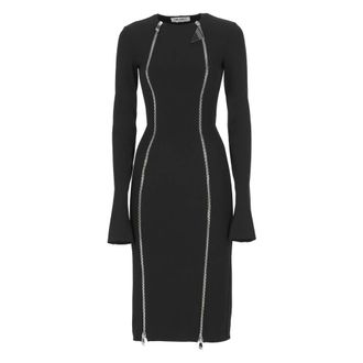 The Attico Midi-Kleid - - Dresses - Damen - Schwarzk - XS