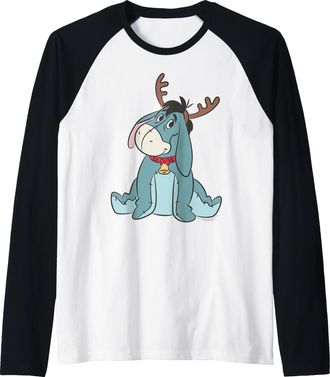 Disney Eeyore Christmas Reindeer Winnie the Pooh Holiday Raglan