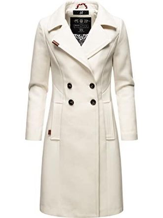 Navahoo Wooly Manteau dhiver Trench Style Parka pour Femme Blanc cass&eacute; 3XL