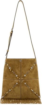 Valentino Garavani Homme, Sacs, Brun, Taille: ONE Size Nellc&ocirc;te Suede Shoulder Bag