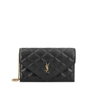 Saint Laurent Quilted Leather Shoulder Bag