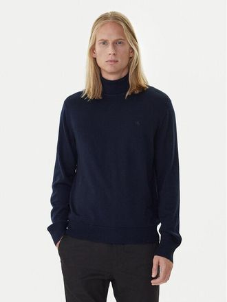 Calvin Klein Rollkragenpullover LV04LD317G Blau Regular Fit