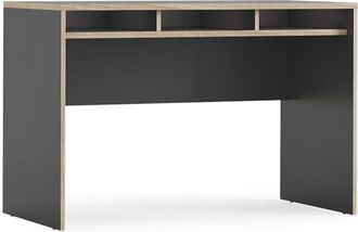 Vicco Schreibtisch Tetrix, Anthrazit, 112 x 55 cm mit 3 Fächern, Vicco