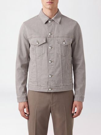Brunello Cucinelli Hemdjacke aus Baumwolle mit aufgesetzten Taschen und Metallkn&ouml;pfen
