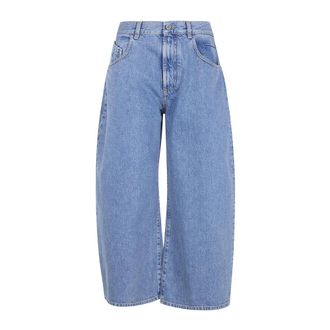The Attico Jean Large Jambe - Femme - Jeans - Bleu - Taille: W27