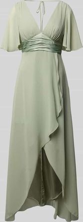 Jake*s Abendkleid mit V-Ausschnitt