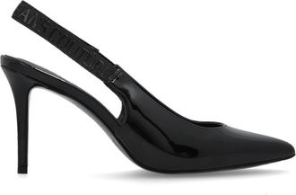 Versace Jeans Couture Femme, Chaussures, Noir, Taille: 37 EU Escarpins Slingback Scarlett