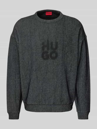 HUGO BOSS Sweatshirt mit Label-Print Modell Dinkam
