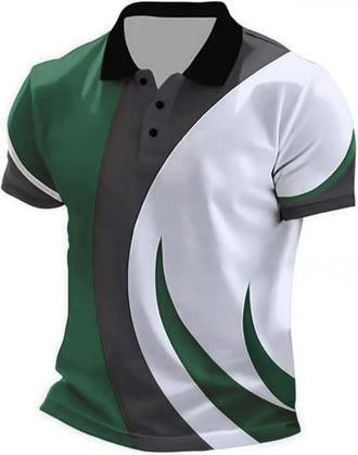 Generic T-Shirt d&eacute;contract&eacute; &agrave; Manches Courtes pour Homme - Tendance - pour Le Sport et Les Loisirs - Design imprim&eacute; &eacute;l&eacute;gant - Id&eacute;al pour Un Usage Quotidien 20