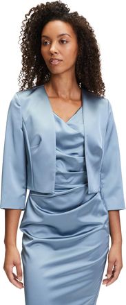 Vera Mont Damen Bolero-Jacke mit Kellerfalten 48, Bluish Grey