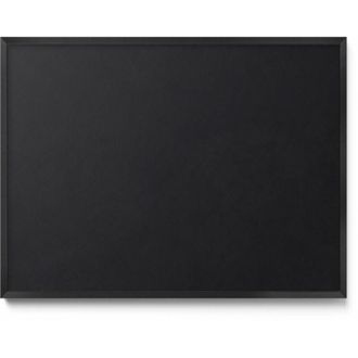 Tulup Tableau Magn&eacute;tique en M&eacute;tal pour Aimants - Motif Couleur noire - Minimaliste - Cadre Noir - 100x70 cm - Tableau M&eacute;tallique Aimant&eacute;